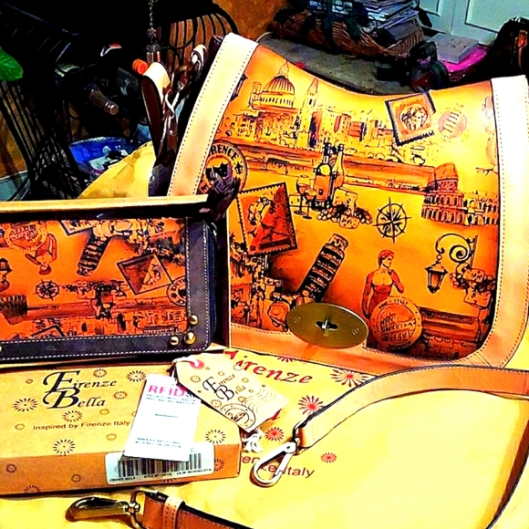 👜 Firenze Bella | Bags | Daria Firenze Bella Handbag Matching Wallet ...